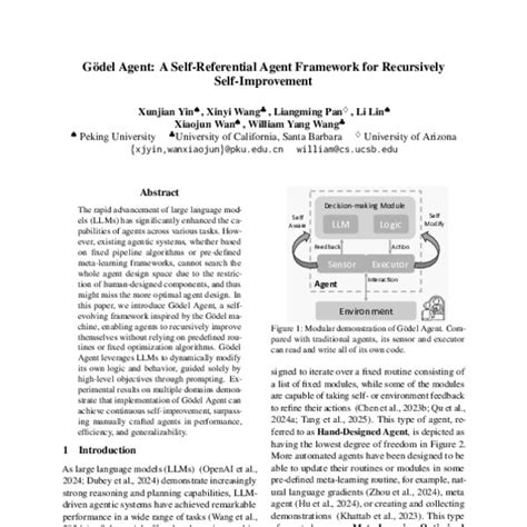 Gödel Agent A Self Referential Agent Framework For Recursively Self Improvement Acl Anthology