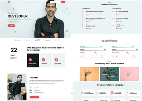 Github Waite0603resume Vcard Collection About Responsive Personal Portfolio Website Using