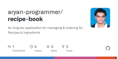 Github Aryan Programmerrecipe Book A Simple Application For