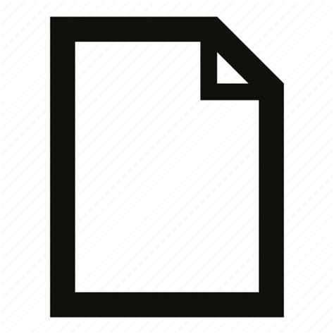 Document Empty Empty File File New File Icon Download On Iconfinder