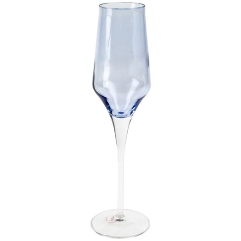 Contessa Blue Champagne Glass By Vietri Seven Colonial