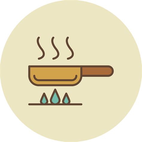 Frying Pan Filled Retro 9875422 Vector Art At Vecteezy