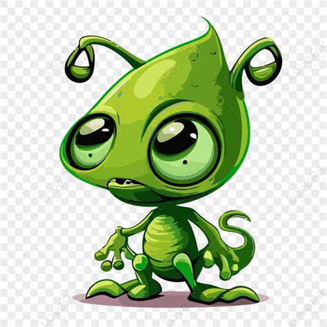 녹색 외계인 벡터클립 아트상표만화 Png 일러스트 무료 다운로드 Lovepik