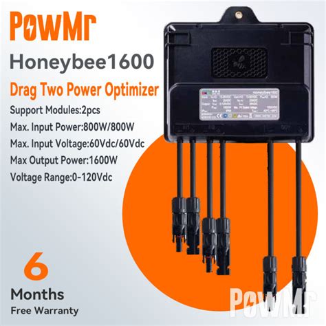 Powmr Dual Pv Power Optimizer พลังงานแสงอาทิตย์ Mppt Dc ไฟฟ้าโซลาร์