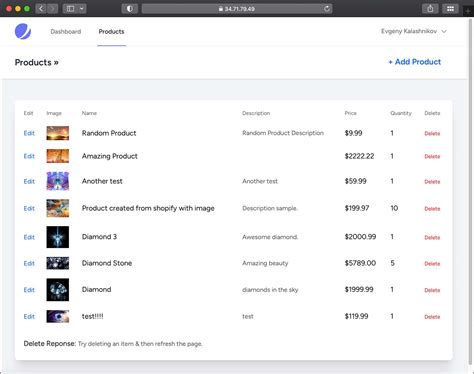 Github Infinite Systemshopify Shopify Products Api Integration With