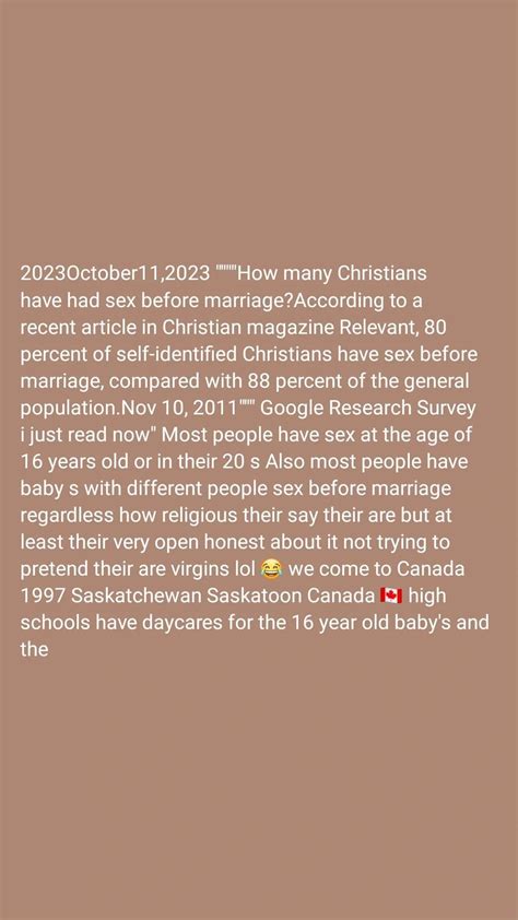 Sumari Putter On Linkedin How Many Christians Have Had Sex Before