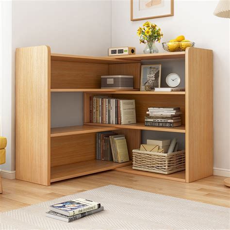 Simple Bookshelf Retractable Bookcase Shelf Small Storage Cabinet Lattice Floor Display Rack