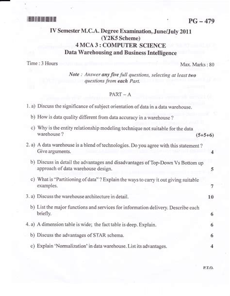 Paper 4 Mca 3 Computer Science Data Surana College