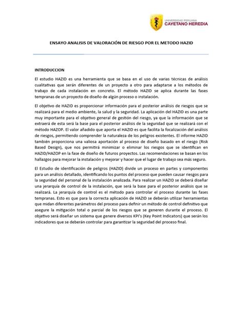 Hazid Completo Pdf Riesgo Diseño
