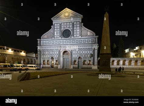 Florence Italy January 2022 External View Of The Santa Maria Novella