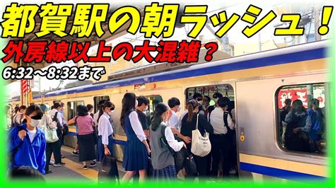 こんなに混むの都賀駅の朝ラッシュJR総武本線千葉県千葉市若葉区 YouTube