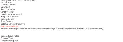 mqtt loading test with jmeter mosquitto publish failed for