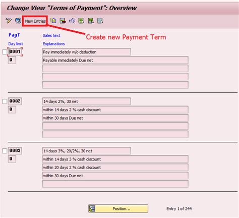 Payment Terms Configuration In Sap Fico