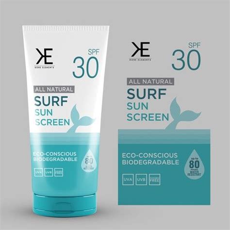 New Sustainable Sunscreen Company Needs Surf Style Label Product