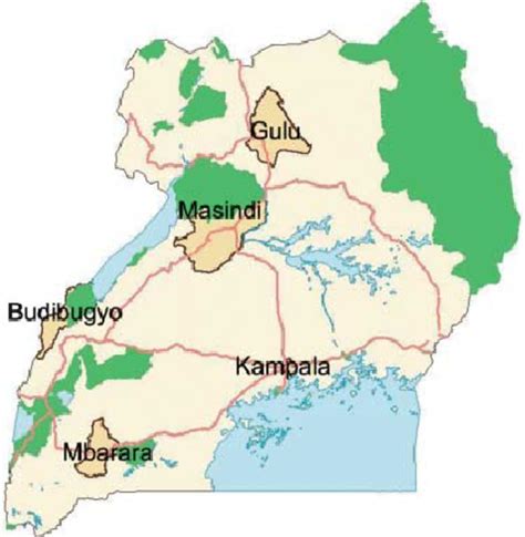 Major Towns And Districts In Uganda Districts And Major Towns Share Download Scientific