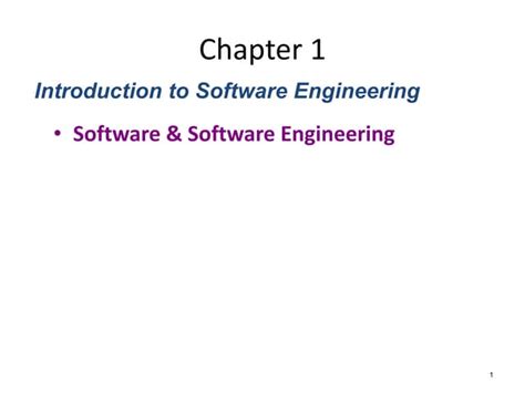 Software Engineering Introduction Ppt