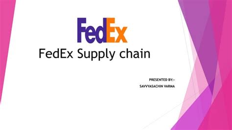 Fed Ex Warehousing Overview Pptx