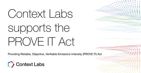 Context Labs Supports The Prove It Act Context Labs Context Labs