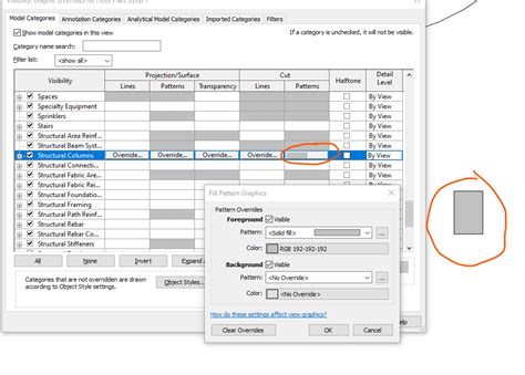 solved graphic setting for column autodesk community