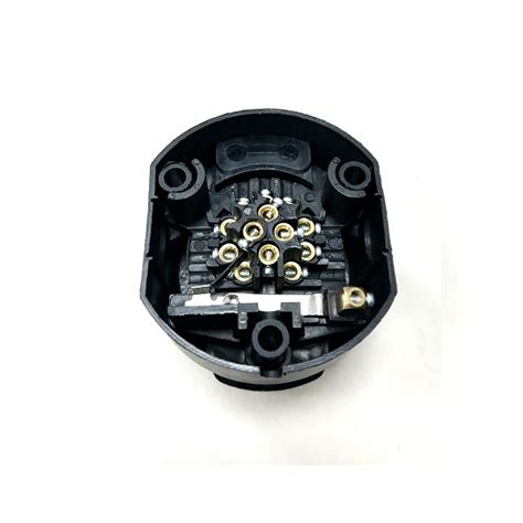 13 Pin Trailer Socket With Gasket Integrated Fog Cut Out [alm Part Reference Tp404] £6 65