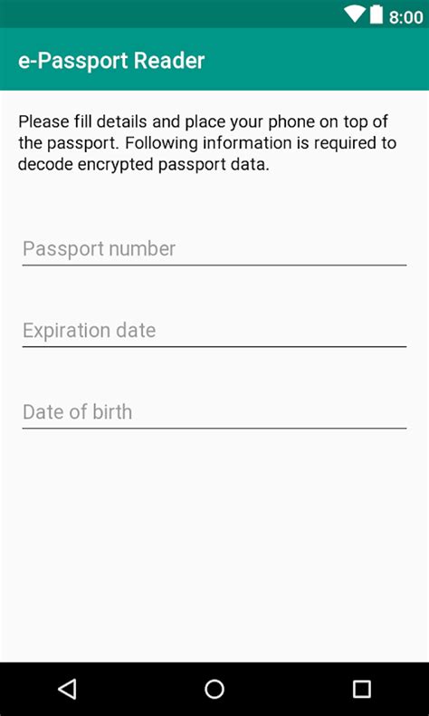 E Passport Nfc Reader Apk Pour Android Télécharger