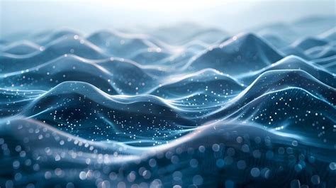 Premium Photo Photo Realistic Data Peaks Panorama A Digital Landscape