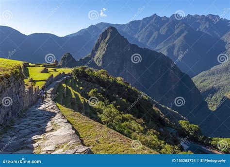 Inca Trail Tourists Machu Picchu Peru Editorial Stock Image Image