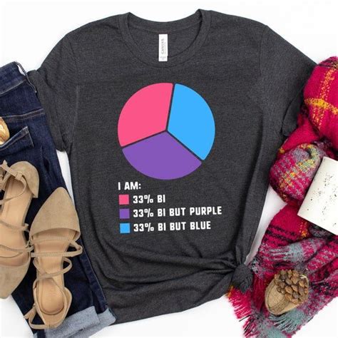 Bisexual Pie Chart T Shirt Bisexual Shirt Bi Pride Shirt Pride