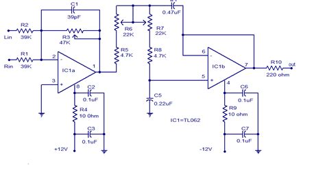 TL Subwoofer Low Pass Filter Schematic Rise