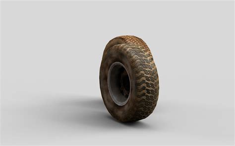 오래 된 자동차 바퀴 3d 모델 19 Obj Fbx C4d Max Unknown Free3d