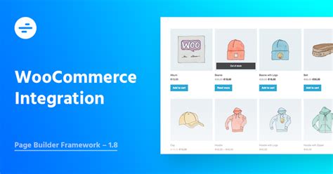 woocommerce integration page builder framework