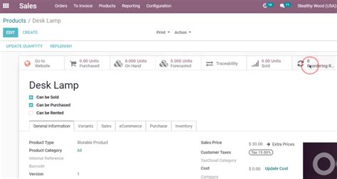 Reordering Rule Pada Odoo Erp Pt Proweb Indonesia