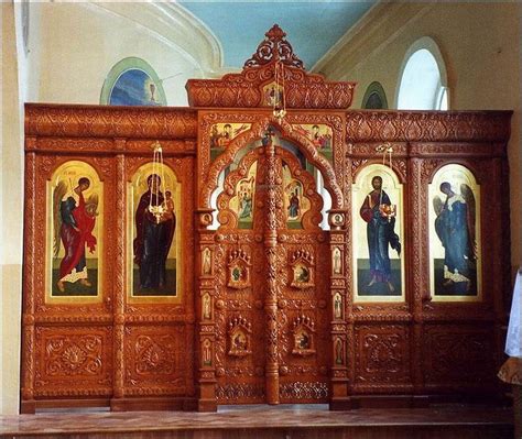 Orthodox Church Furniture Carved Church Furniture Religious Icons Iconostasis 1 Level