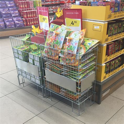 Supermarket Display Wire Dump Bin Retail Promotion