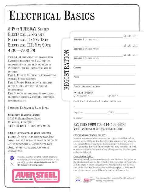 Fillable Online Electrical Basics Fax Email Print Pdffiller