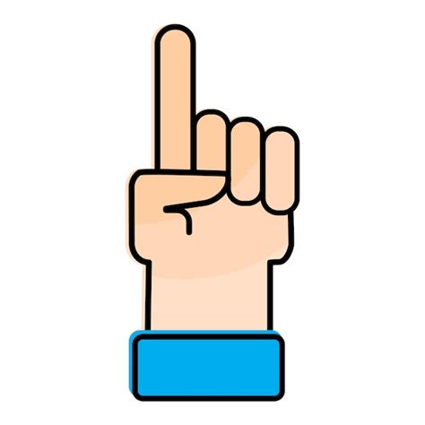 Premium Vector Index Finger Up Vector Illustration