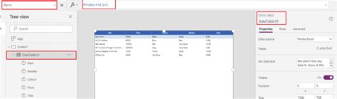 powerapps update data table columns spguides