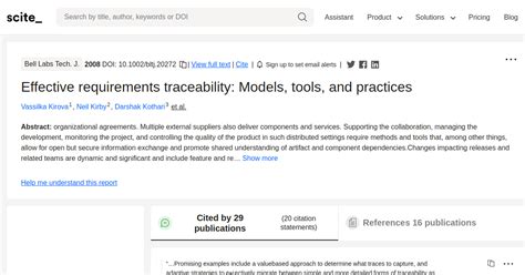 Effective Requirements Traceability Models Tools And Practices