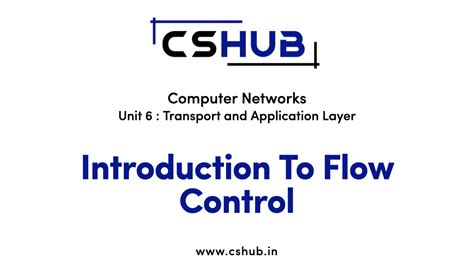 Introduction To Flow Control Computer Networks