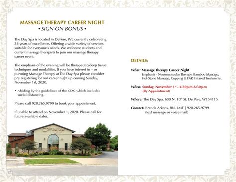 Massage Therapy Career Night Massage Therapy Career Massage Therapy