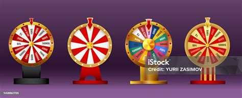 포춘 휠 벡터는 도박 배경과 복권 당첨 개념에 대한 그림을 설정합니다 게임을위한 행운을 돌리고 잭팟을 얻으십시오 개체 그룹에 대한 스톡 벡터 아트 및 기타 이미지 Istock