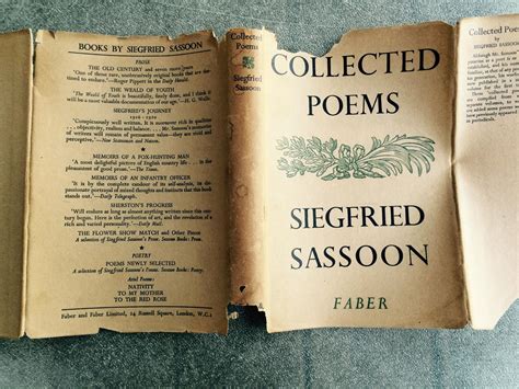 Collected Poems By Sassoon Siegfried Very Good Hardcover 1947 1st Edition Lucky Panther Books
