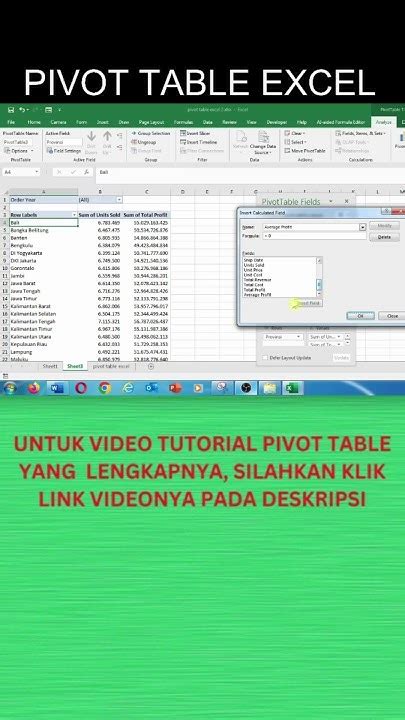 Tutorial Lengkap Pivottable Excel Tips And Trik Menguasai Pivottable Untuk Memudahkan Analisis