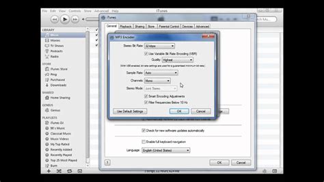 Using I Tunes To Create A Small MP3 File YouTube