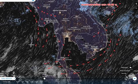 กรมอุตุฯ เผยภาพถ่ายดาวเทียม ไทยตอนบนท้องฟ้าโปร่ง เมฆบางส่วน