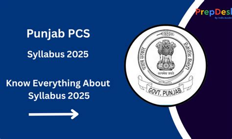 Punjab Pcs Syllabus 2025 Complete Prelims And Mains Pattern Prepdesk