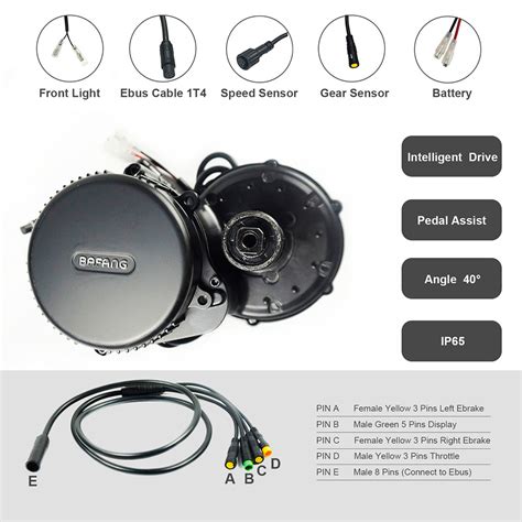 Bafang Bbs02 48v 750w 8fun Mid Drive Motor Kit With 116ah Downtube