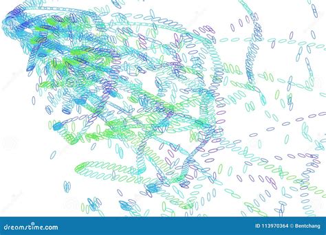 Color Abstract Motion Particle Or Random Pattern Generative Art