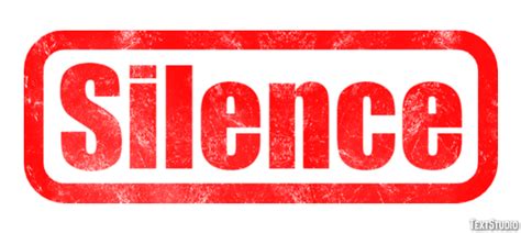 Silence Text Effect And Logo Design Word