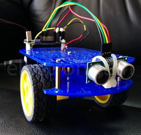 A Small Experiment With Ultrasonic Sensor Hc Sr04 On A Arduino Compatible Dagu Mini Driver And